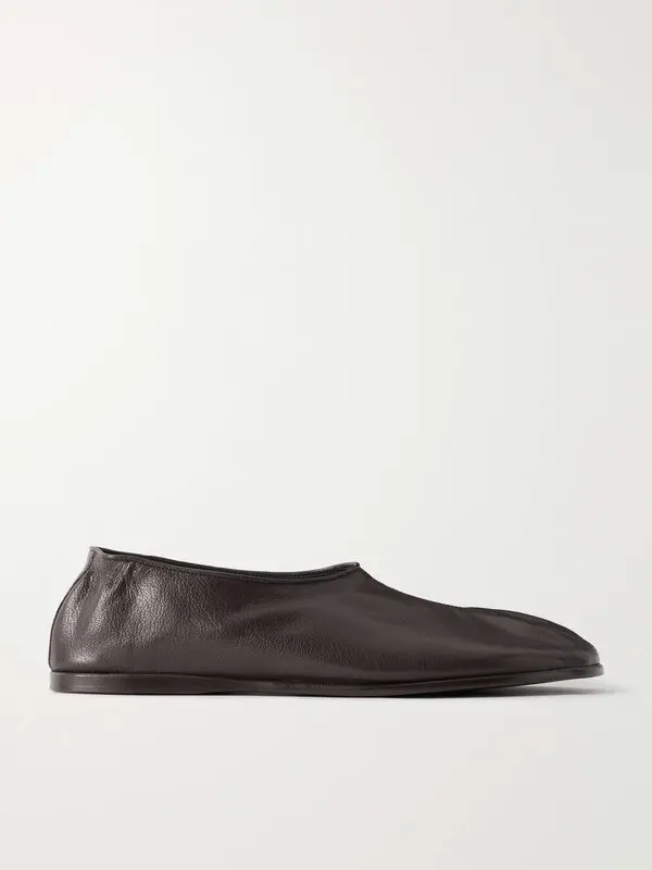 LEMAIRE Sock Leather Slippers
