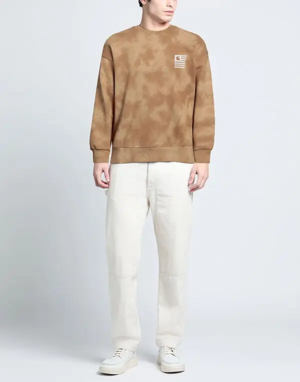 Carhartt Sweatshirt Sand Size Cotton, Elastane