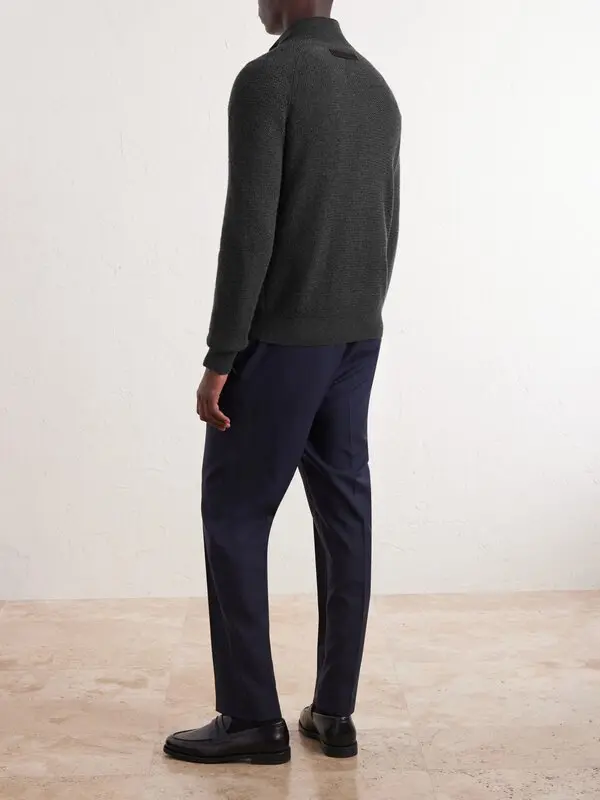 Zegna Oasi Cashmere Half-zip Sweater