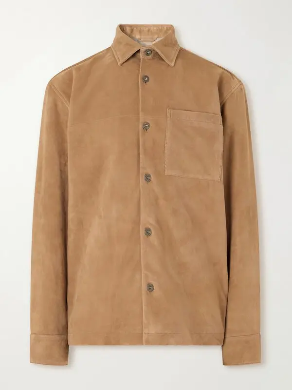 Nn07 Freddy Suede Jacket - Neutrals