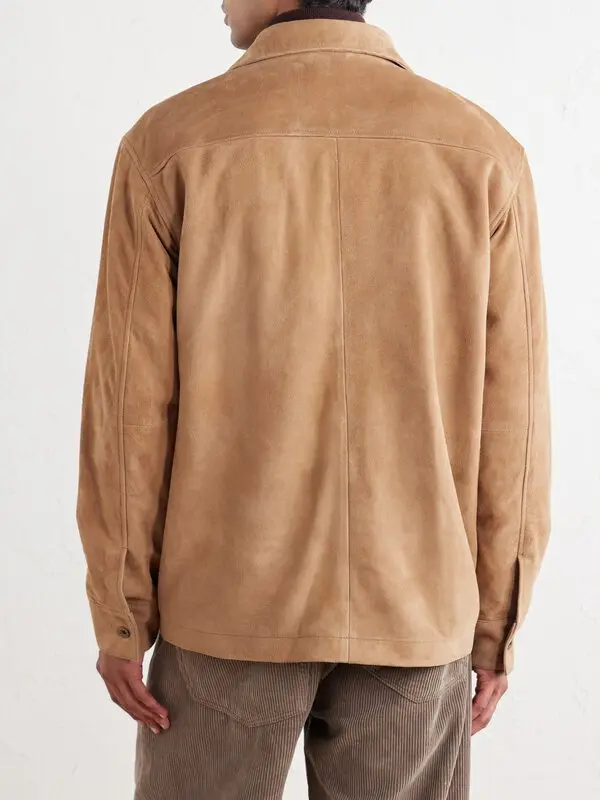 Nn07 Freddy Suede Jacket - Neutrals