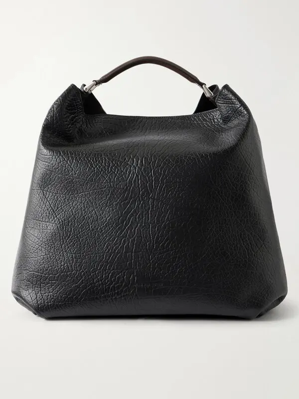 Dries Van Noten Leather Tote Bag - Black