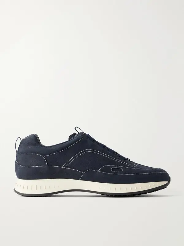 John Lobb Laced Stream Nubuck Sneakers - Blue