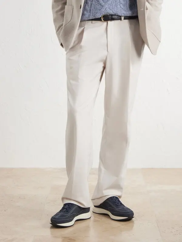 John Lobb Laced Stream Nubuck Sneakers - Blue