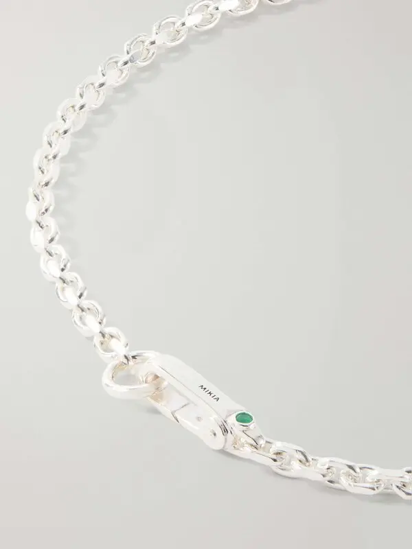 MIKIA Sterling And Emerald Necklace