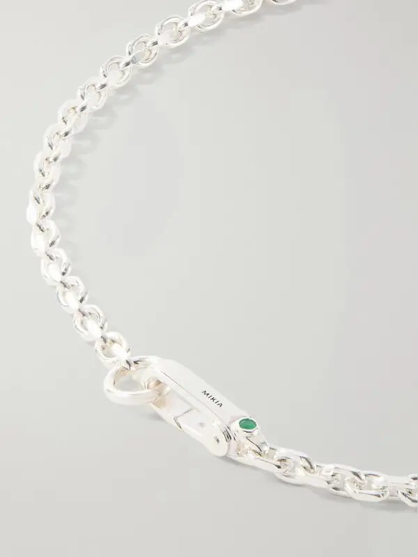 MIKIA Sterling And Emerald Necklace
