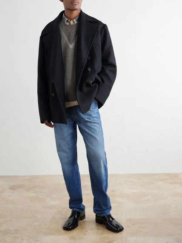 MAISON MARGIELA Straight-leg Jeans In Stained Denim