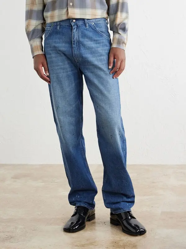 MAISON MARGIELA Straight-leg Jeans In Stained Denim