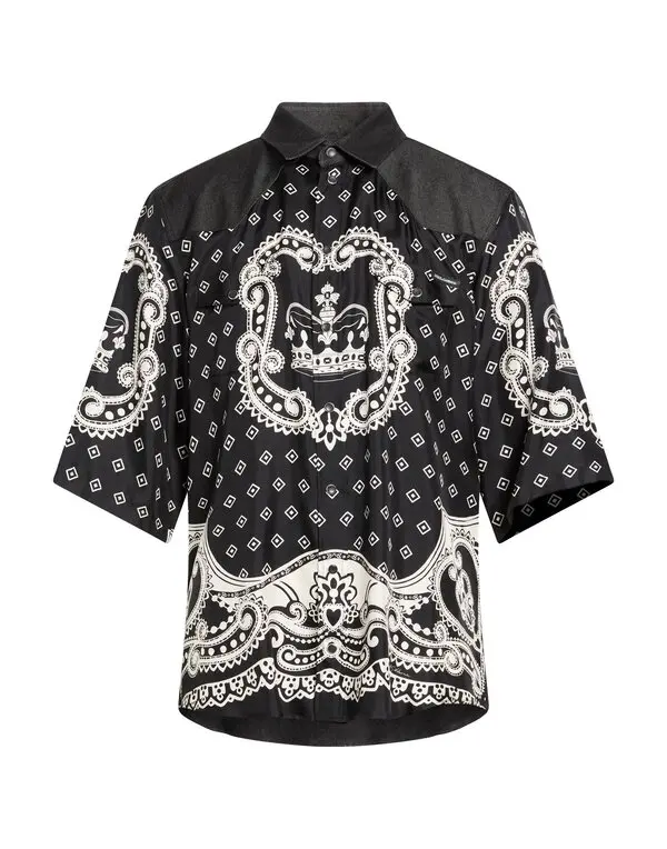Dolce & Gabbana Shirt Size Silk, Cotton, Elastane