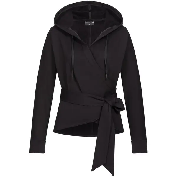MARIANNA DÉRI Wrap Hoodie - Black