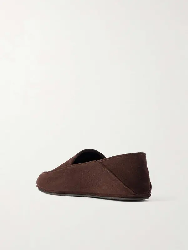 John Lobb Kingston Ii Collapsible-heel Suede Loafers