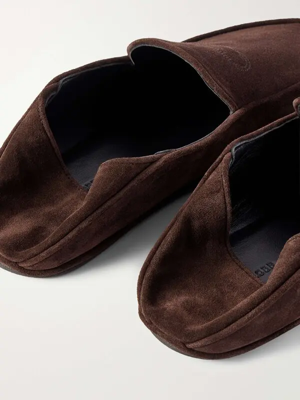 John Lobb Kingston Ii Collapsible-heel Suede Loafers