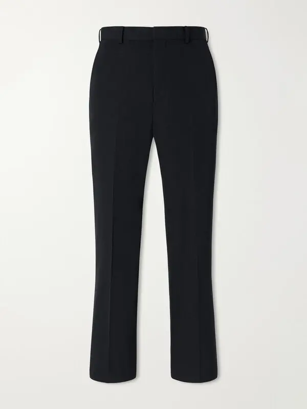 Auralee Straight-leg Wool-gabardine Trousers