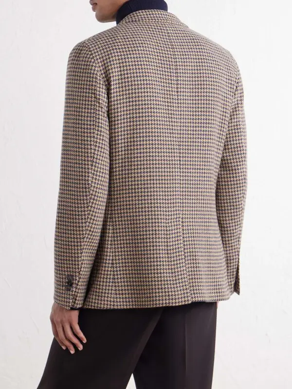 SLOWEAR Incotex Houndstooth Virgin Wool Blazer