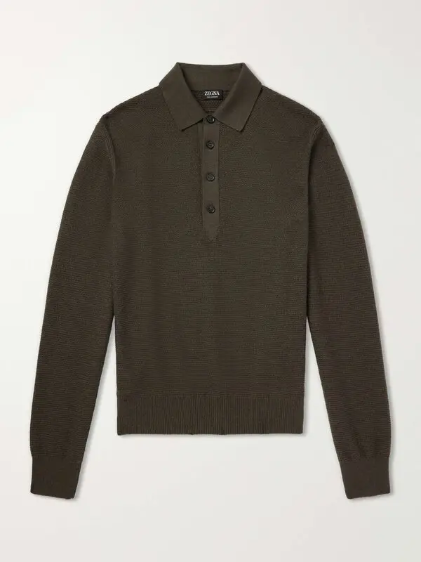 Zegna Oasi Cashmere Polo Shirt