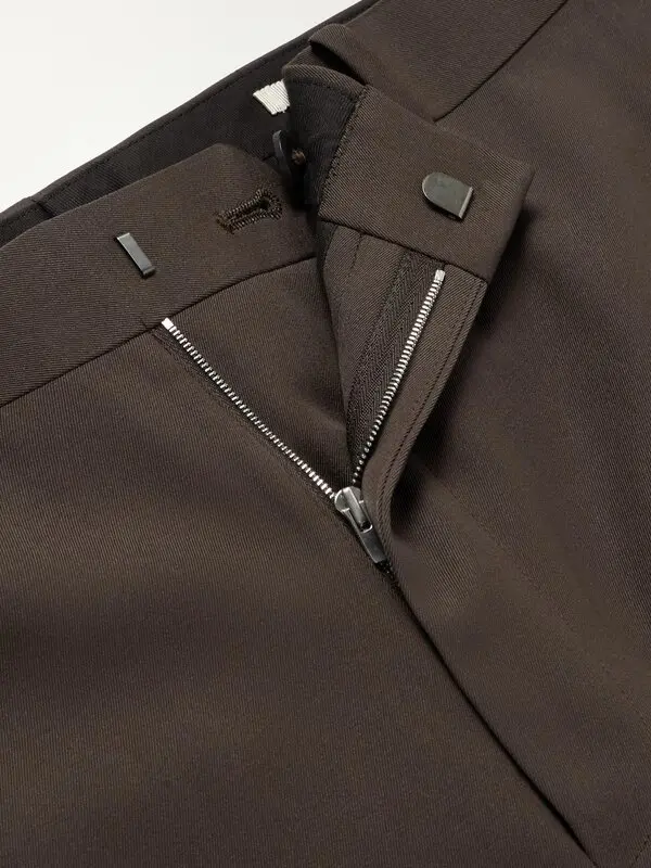 Auralee Straight-leg Wool-gabardine Trousers