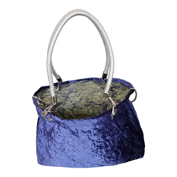 ROMER MILLINERY Morphy Moldable Cobalt Velvet & Silk 3-way Bag