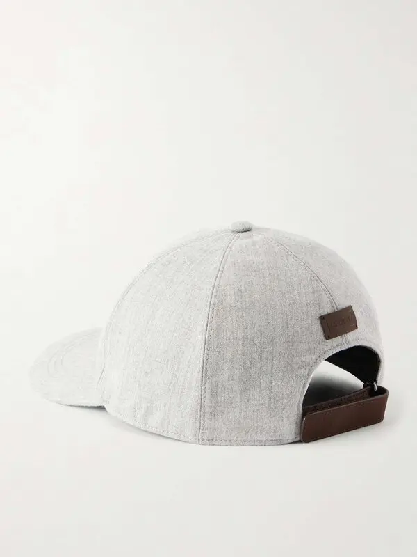 Canali Wool Baseball Cap