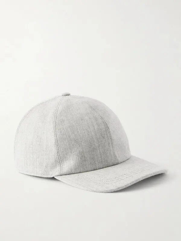 Canali Wool Baseball Cap - Gray