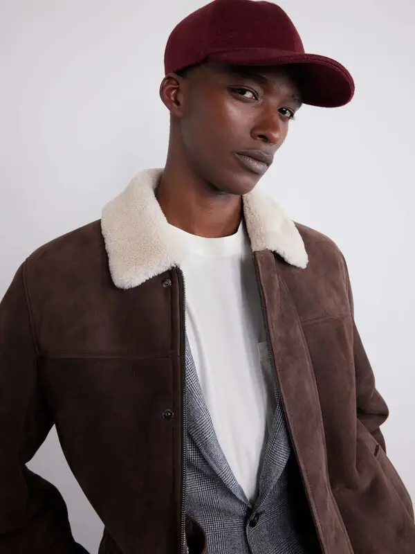 Canali Logo-appliquéd Wool Baseball Cap
