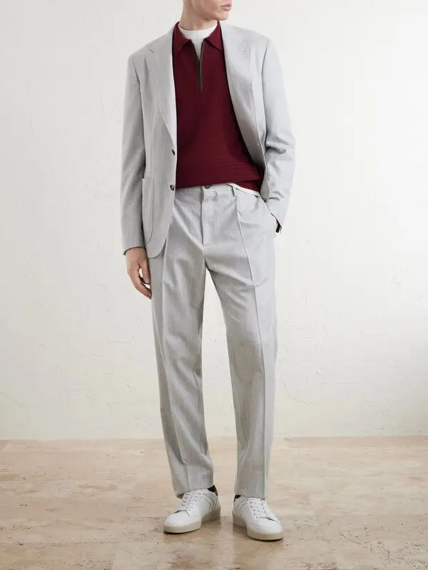 Canali Straight-leg Wool Trousers