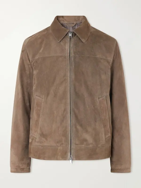 Brioni Suede Blouson Jacket