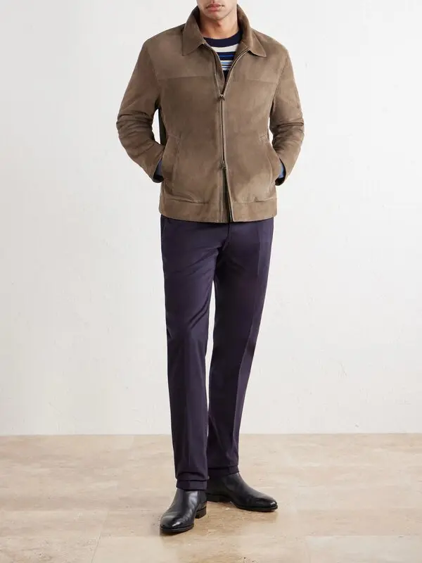Brioni Suede Blouson Jacket