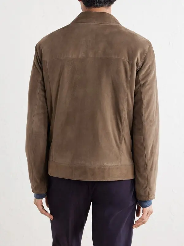 Brioni Suede Blouson Jacket