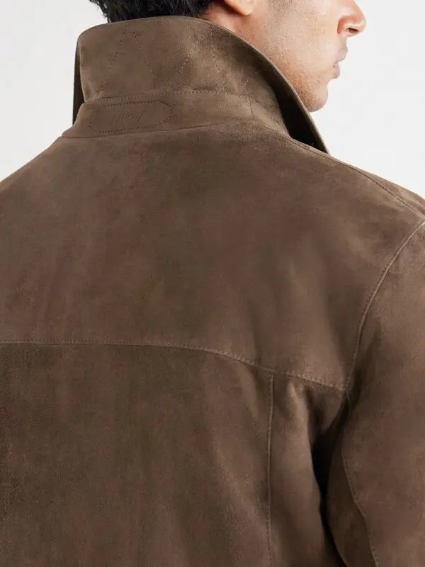 Brioni Suede Blouson Jacket