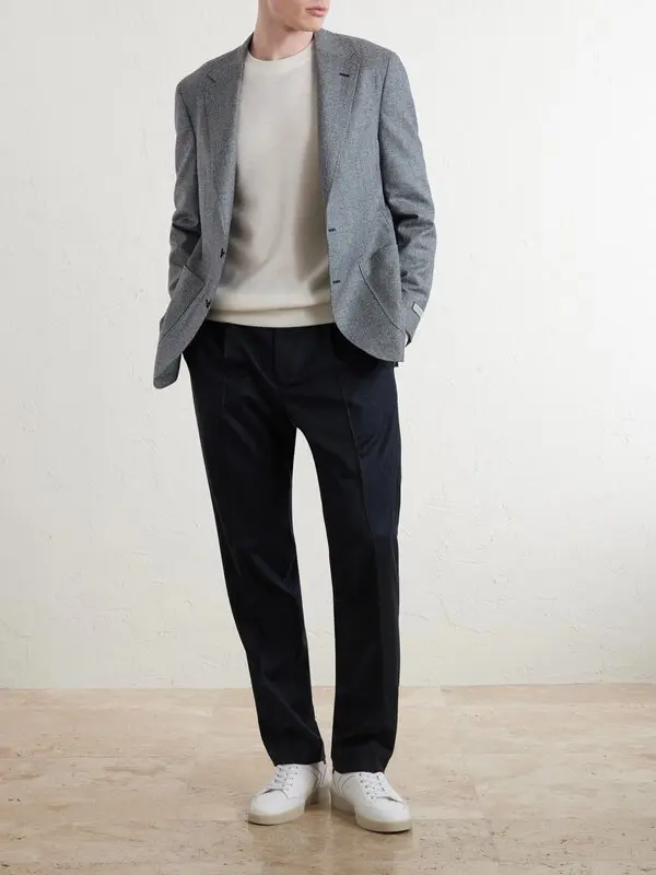 Canali Wool And Cashmere-blend Sweater - Neutrals