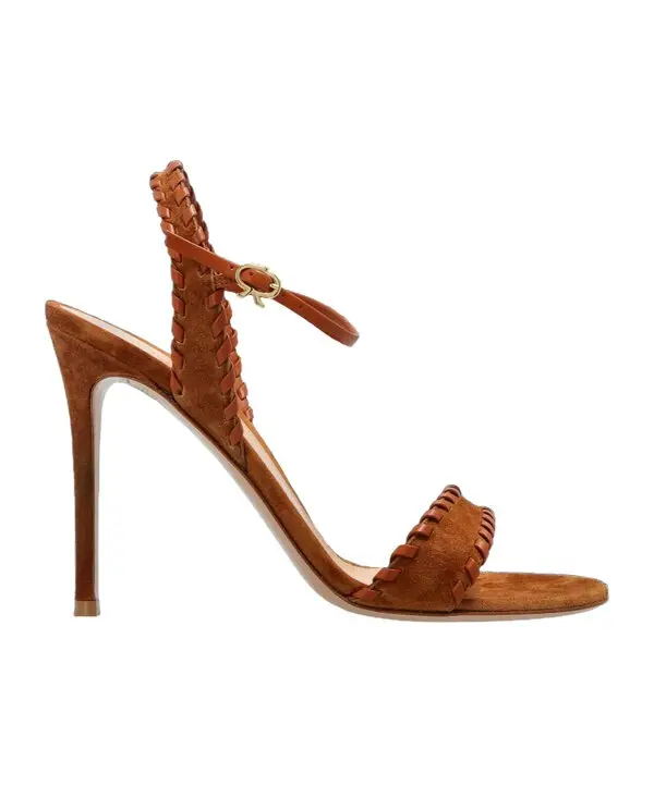 GIANVITO ROSSI Braided Strap Heeled Sandals
