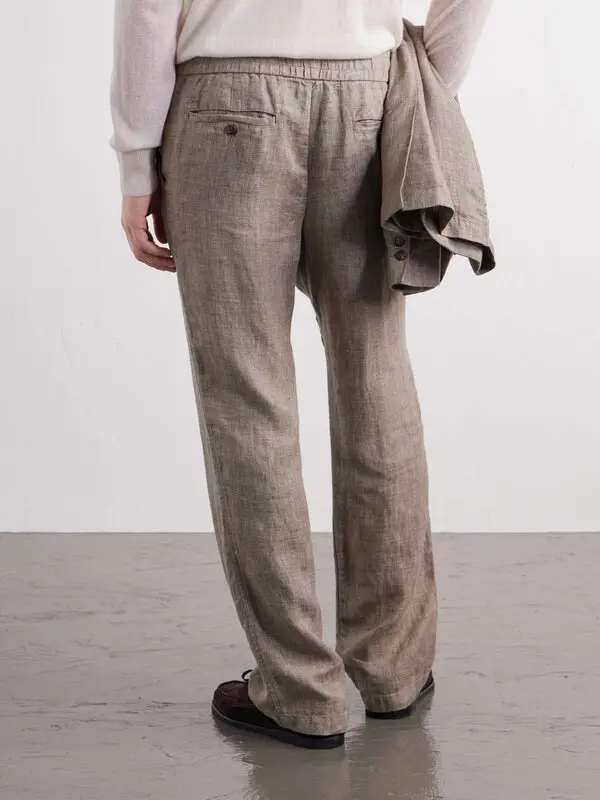 JAMES PERSE Straight-leg Linen Suit Trousers