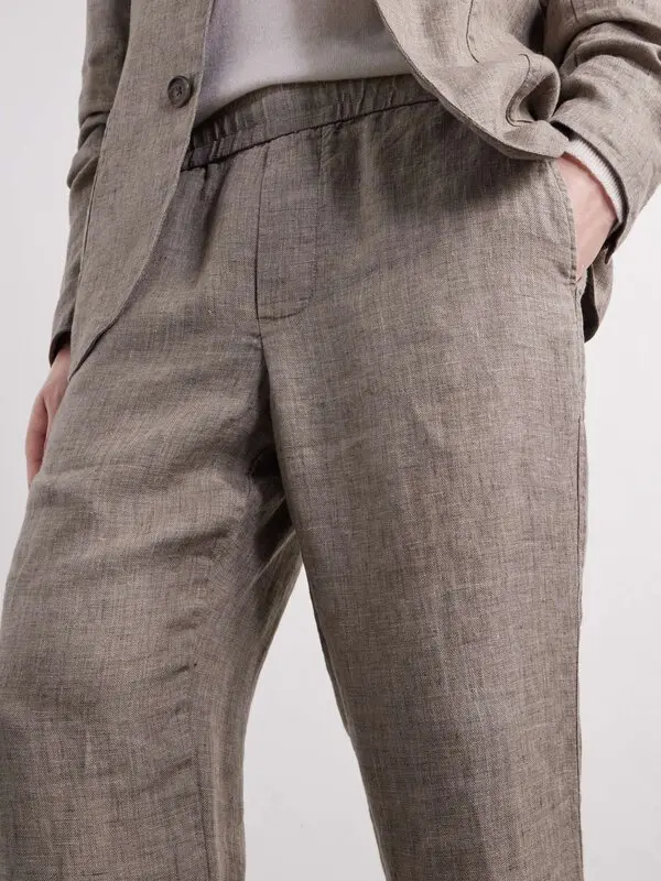 JAMES PERSE Straight-leg Linen Suit Trousers