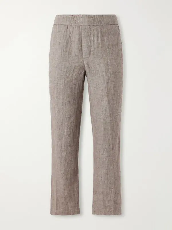 JAMES PERSE Straight-leg Linen Suit Trousers - Neutrals