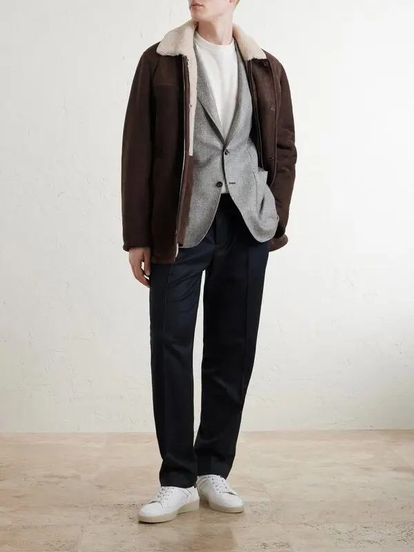 Canali Prince Of Wales Wool Blazer - Gray