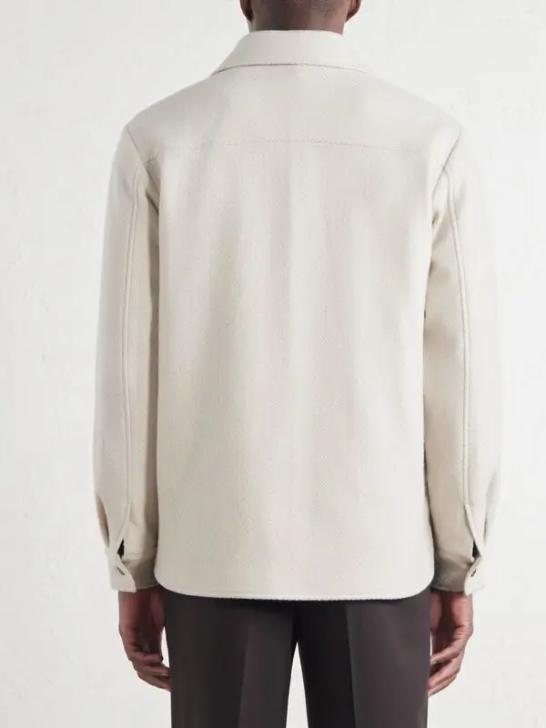 Mr P. Herringbone Cashmere Overshirt
