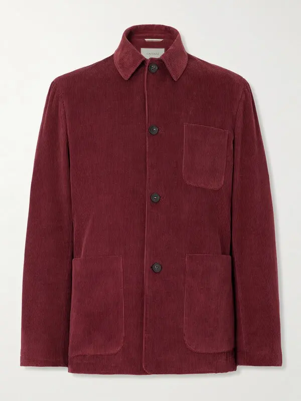 Canali Cotton-corduroy Overshirt