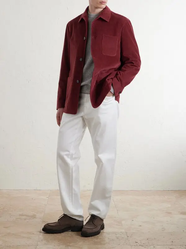 Canali Cotton-corduroy Overshirt
