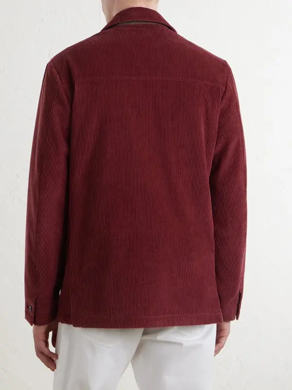 Canali Cotton-corduroy Overshirt