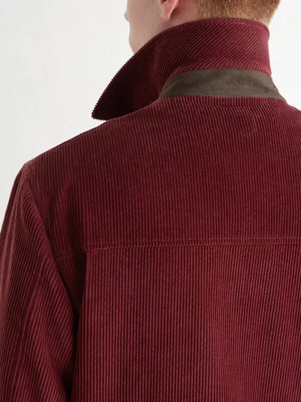 Canali Cotton-corduroy Overshirt