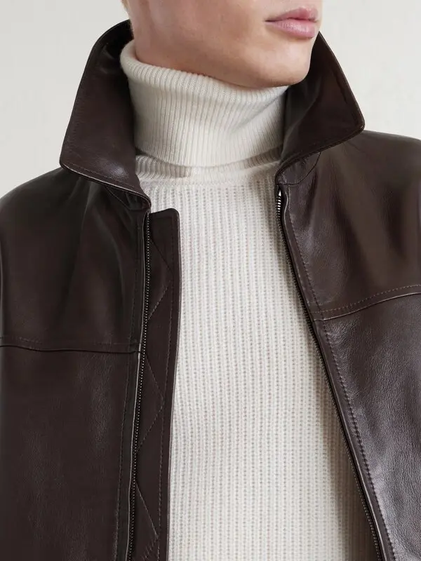 Canali Wool And Cashmere-blend Rollneck Sweater