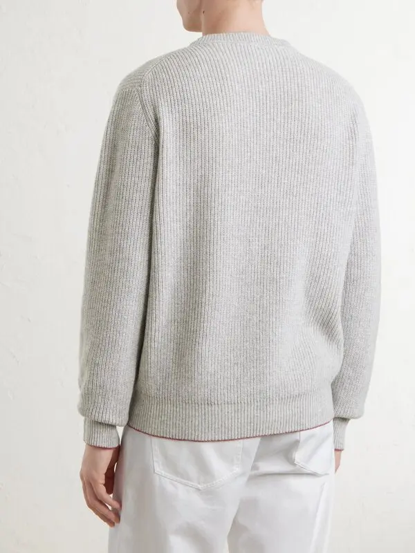 Canali Wool And Cashmere-blend Sweater