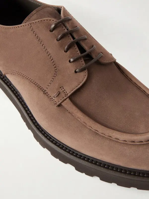 Canali Nubuck Derby Shoes