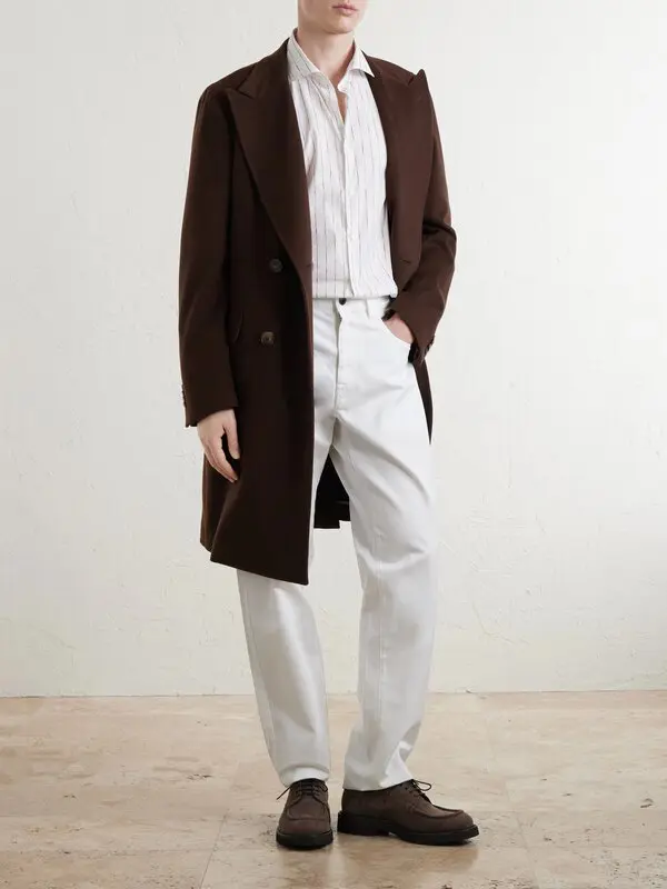 Canali Striped Cotton-poplin Shirt