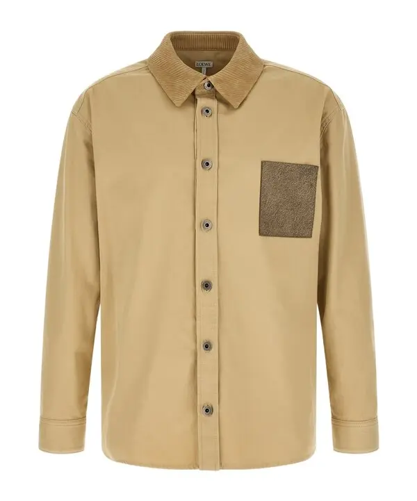 Loewe Contrast Patch Jacket - Light Brown
