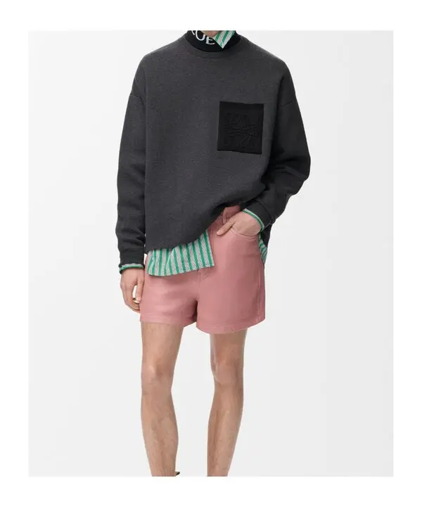 Loewe Anagram Patch Pocket Sweater - Gray/black