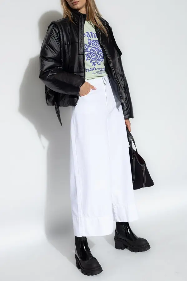 GANNI Fitted Flower T-shirt