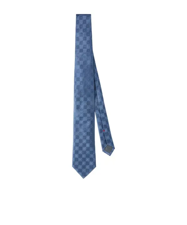 Brunello Cucinelli Textured Pattern Silk Tie
