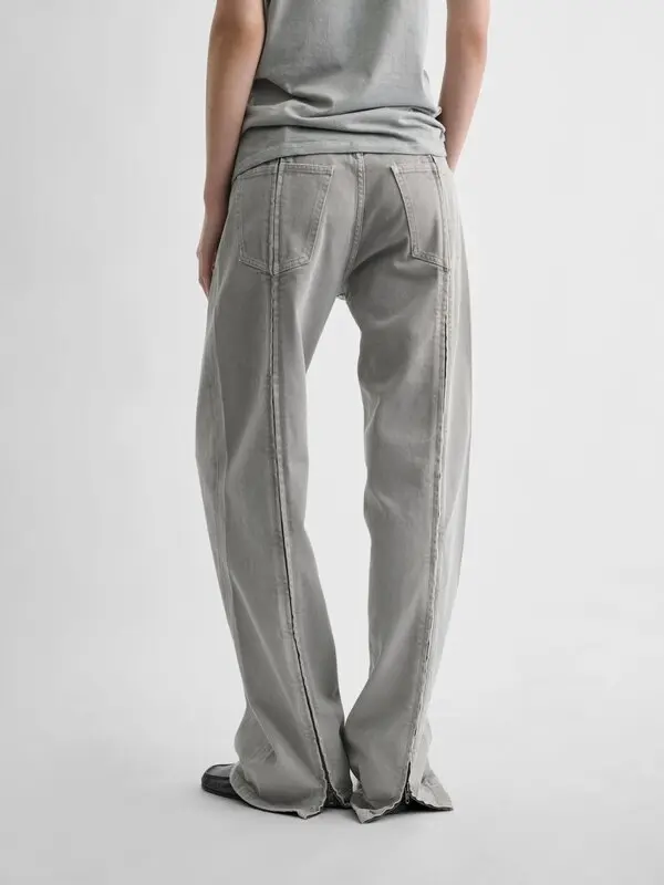 Phoebe Philo Belt Loop Jeans - Gray