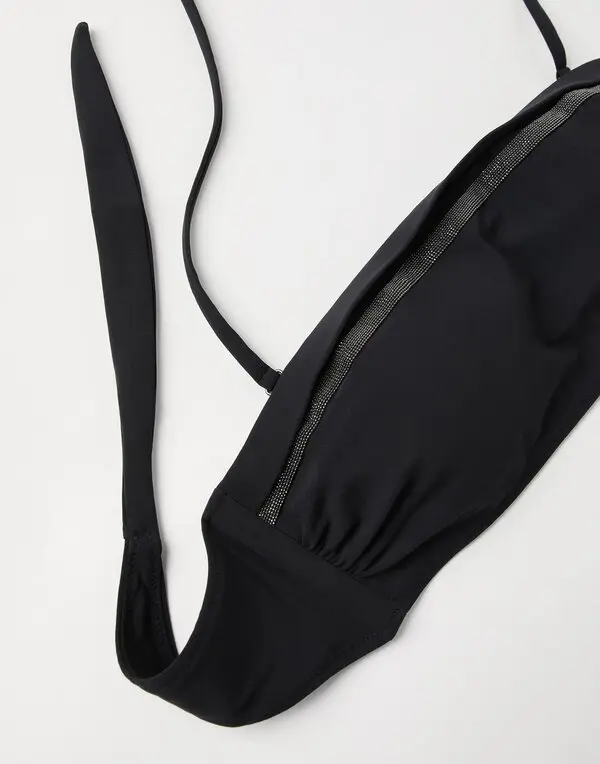 Brunello Cucinelli Monili Chain-embellished Bikini Top